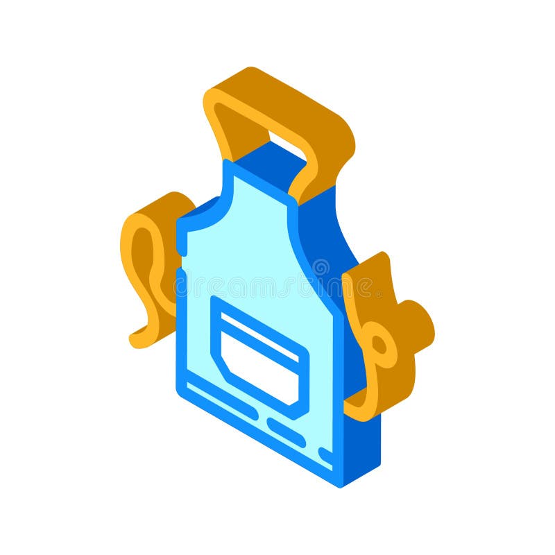Apron Ppe Protective Equipment Isometric Icon Vector Illustration Stock ...