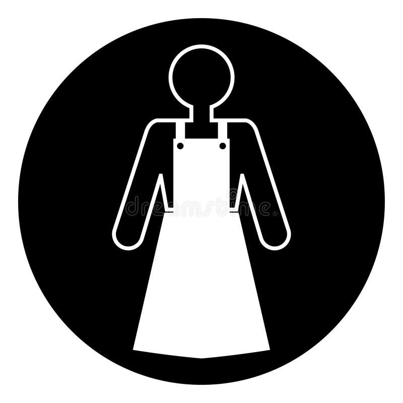 Apron Symbol Sign ,Vector Illustration, Isolate on White Background ...