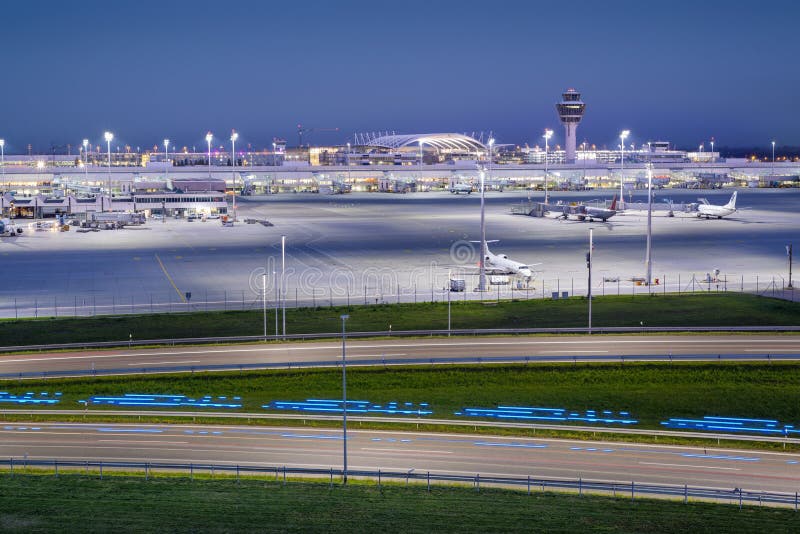 Apron from Terminal 1, Munich Airport MUC EDDM Editorial Stock Photo ...