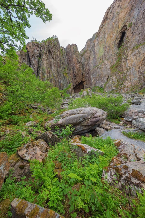 Torghatten foto de stock. Imagem de rochoso, noite, noruega - 43660068