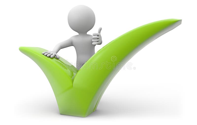 Apruebe stock de ilustración. Ilustración de hombre, valide - 27227162