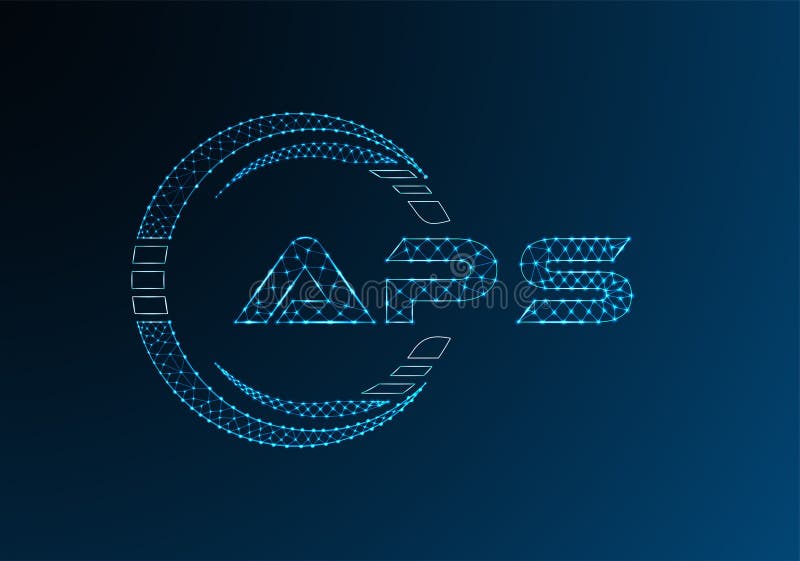 APS Low Poly Letter Logo Vector Design. Stock Illustration ...