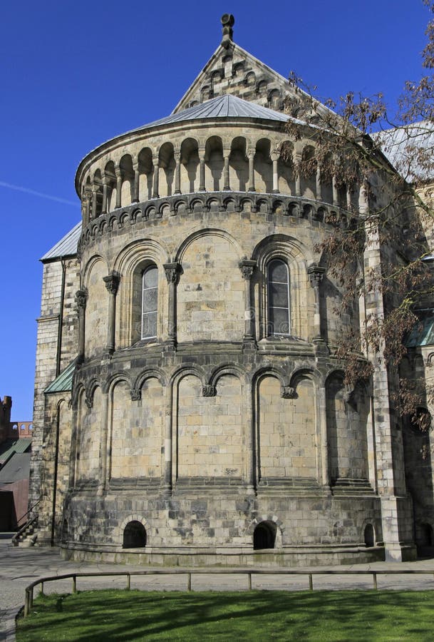 The apse of Lund cathedral stock photo. Image of historic - 92465720