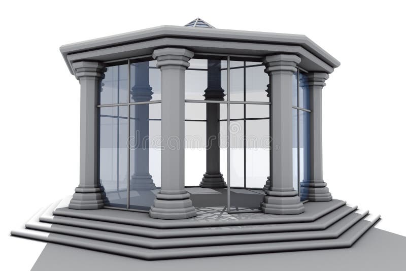 Apse octagonal glass stock illustration. Illustration of stairs - 14335544