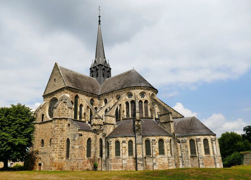The Apse of Saint Peter Abbey in Orbais-l Abbaye Editorial Stock Photo ...