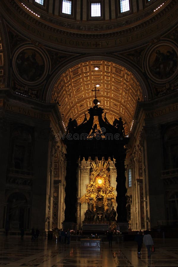 The Apse of St. Peter’s Basilica Vatican Editorial Photography - Image ...