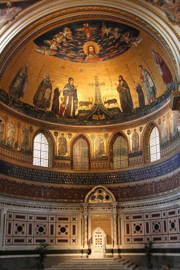 Apsis van Lateran-Basiliek stock afbeelding. Image of kerk - 30326297
