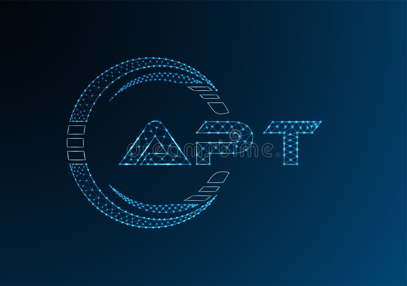 APT Low Poly Letter Logo Vector Design. Stock Illustration ...