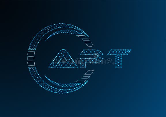 APT Low Poly Letter Logo Vector Design. Stock Illustration ...
