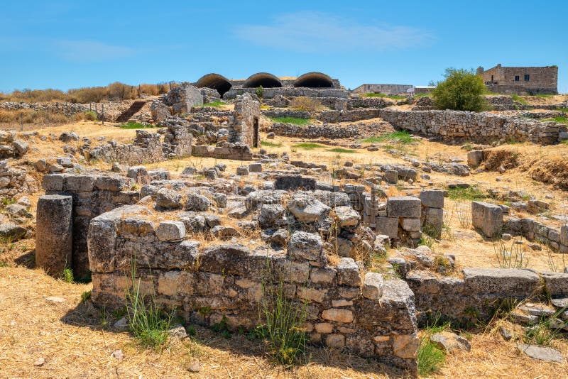 Aptera Ancient Ruins. Crete, Greece Stock Image - Image of heritage ...