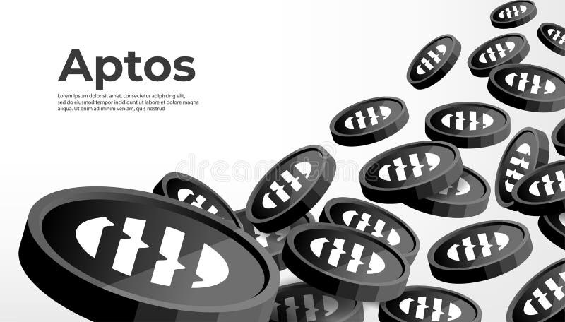 Aptos (APT) Cryptocurrency Concept Banner Background Stock Vector ...