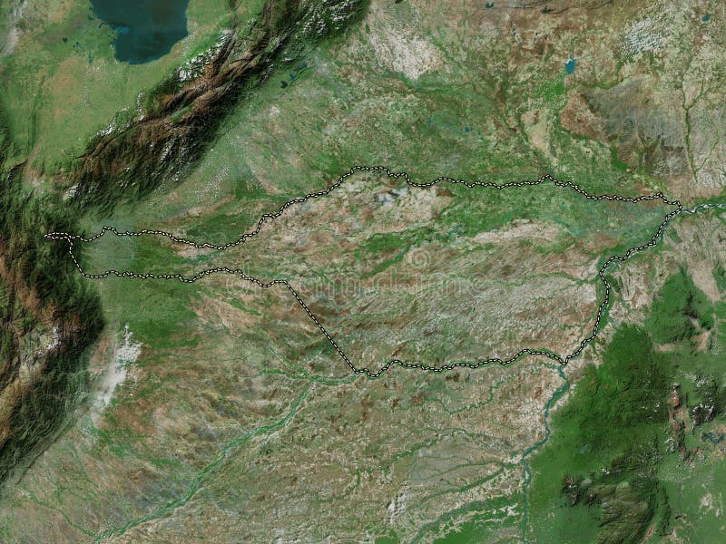 Apure, Venezuela. High-res Satellite. No Legend Stock Illustration ...