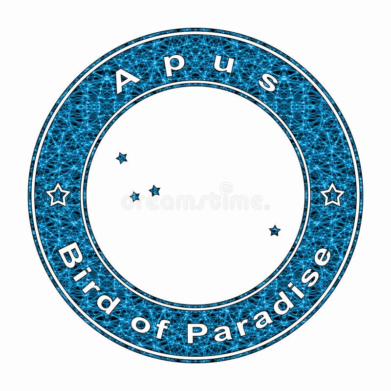 Apus Star Constellation, Bird of Paradise Constellation Stock ...