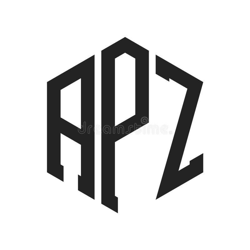APZ Logo Design. Initial Letter APZ Monogram Logo Using Hexagon Shape ...