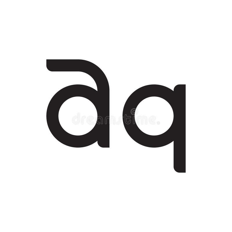 Aq Initial Letter Vector Logo Icon Stock Vector - Illustration of ...