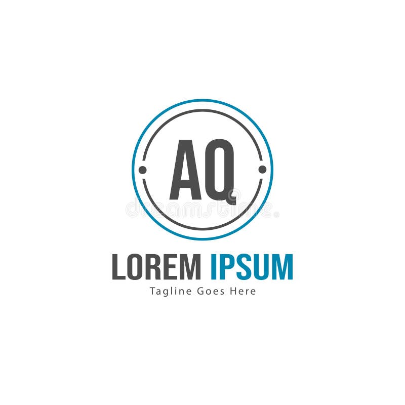 AQ Letter Logo Design. Creative Modern AQ Letters Icon Illustration ...