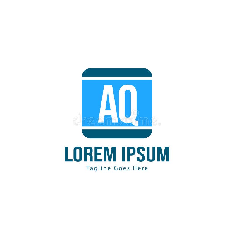 AQ Letter Logo Design. Creative Modern AQ Letters Icon Illustration ...
