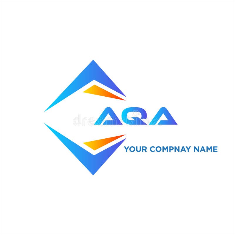 AQA Abstract Technology Logo Design on White Background. AQA Creative ...