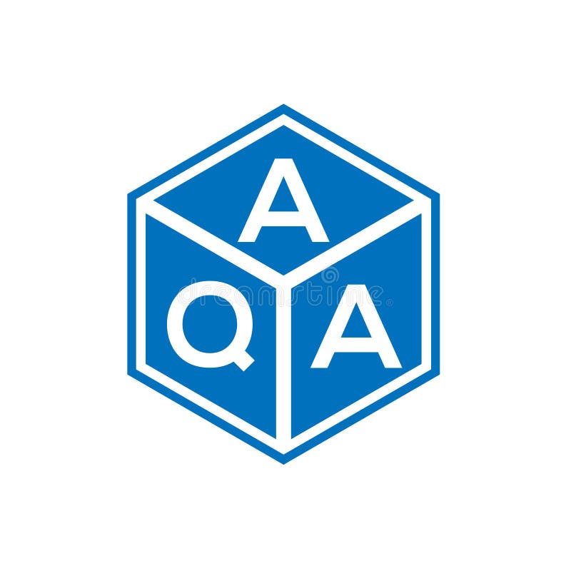 AQA Letter Logo Design on Black Background. AQA Creative Initials ...
