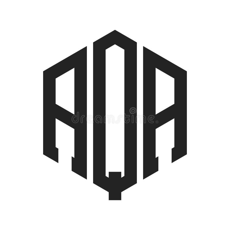 AQA Logo Design. Initial Letter AQA Monogram Logo Using Hexagon Shape ...