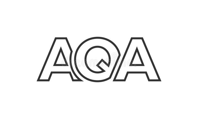 AQA Logo Design Template with Strong and Modern Bold Text. Initial ...
