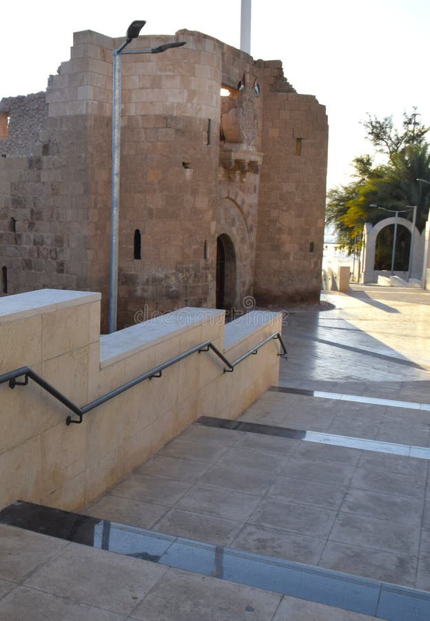 Aqaba fortress jordan stock photo. Image of clouds, scenic - 339249706