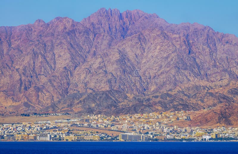 Aqaba in Jordan stock image. Image of coastline, nature - 121633151