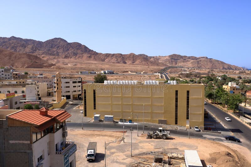 Aqaba, Jordan - May 17 2024: Cityscape of Aqaba, View from Above ...