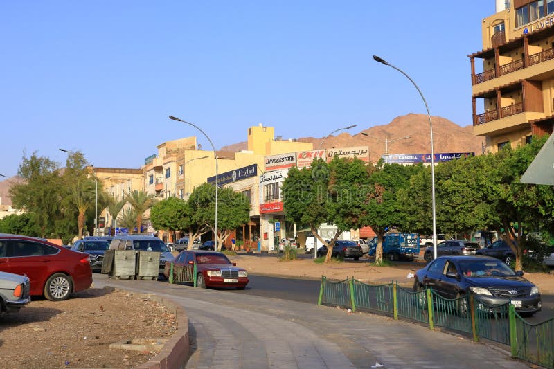 Aqaba, Jordan - May 17 2024: Street View of Aqaba at Day Editorial ...