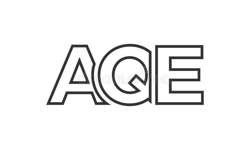 AQE Logo Design Template with Strong and Modern Bold Text. Initial ...