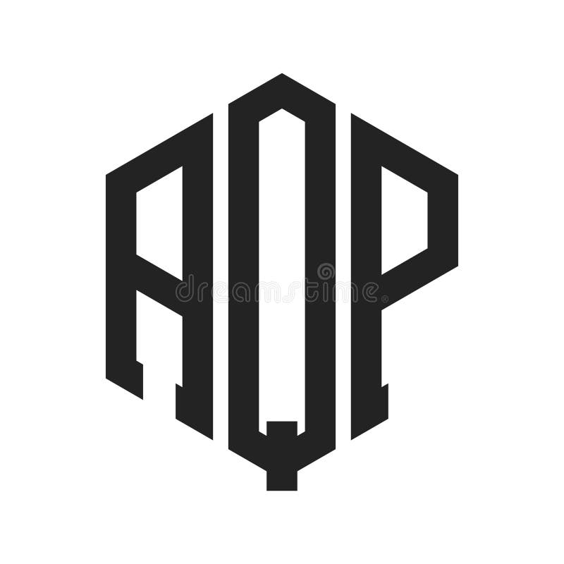 AQP Logo Design. Initial Letter AQP Monogram Logo Using Hexagon Shape ...