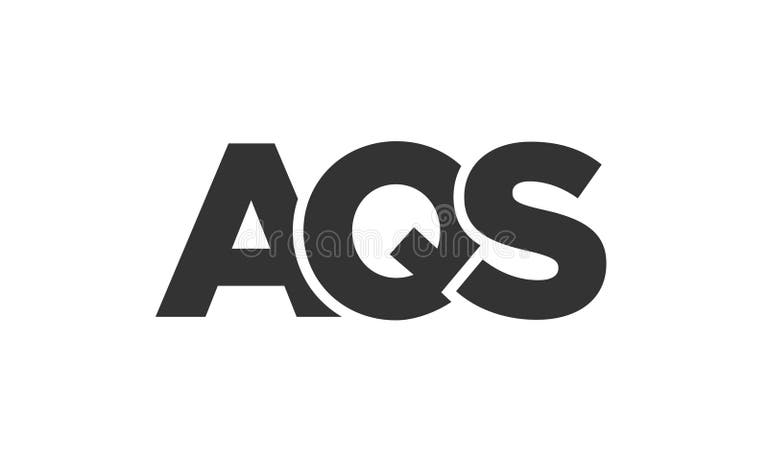 AQS Logo Design Template with Strong and Modern Bold Text. Initial ...