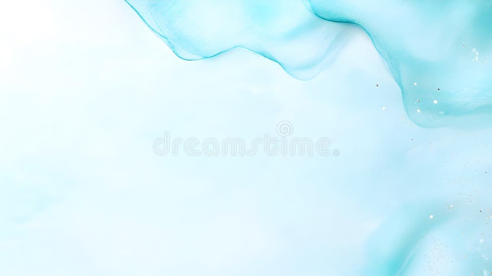 Aqua Blue Abstract Background with Flowing Shapes and Textures Creating ...