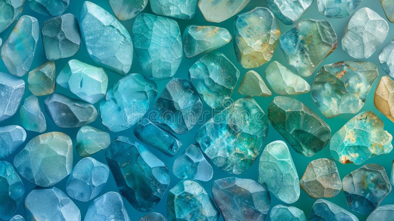 Aqua Blue Gemstone Background Pattern for Design Projects, Prints, and ...