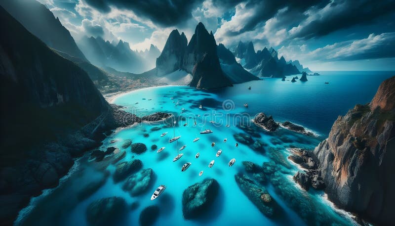 Aqua Tranquil Blue Sea Water Background Stock Photo - Image of serene ...