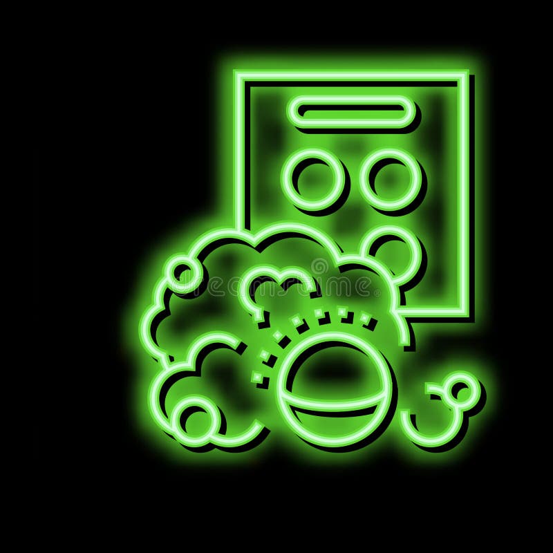 Aqua Bombs Neon Glow Icon Illustration Stock Vector - Illustration of ...