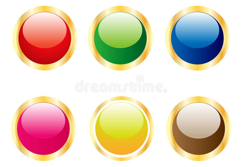 Aqua buttons stock illustration. Illustration of button - 15267229
