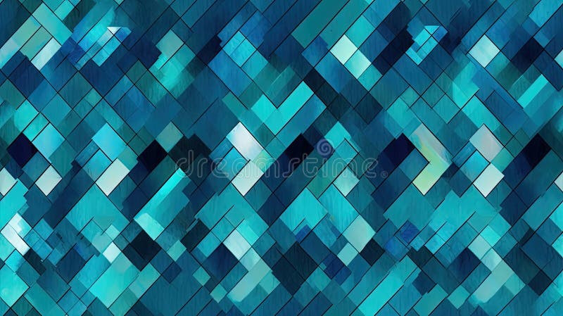 Aqua Color Fabric Pattern Design Stock Illustration - Illustration of ...