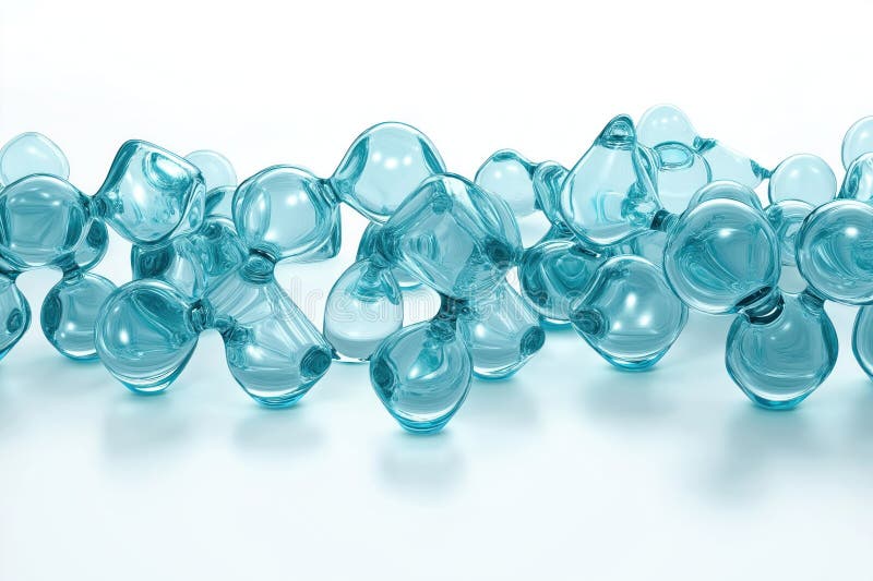 Colored Translucent Water Molecules Stock Illustrations – 4 Colored ...