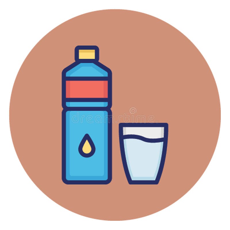Aqua, Drinking Water Vector Icon Which Can Easily Edit Stock Vector ...