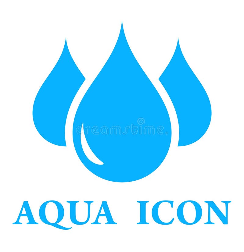 Aqua icon stock illustration. Illustration of aqueduct - 56774787