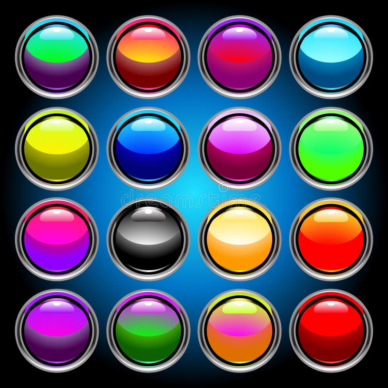 Aqua icons for web stock vector. Illustration of icon - 19744388