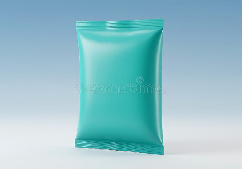 Aqua Packaging Mockup Presenting Clean Design on a Gradient Background ...