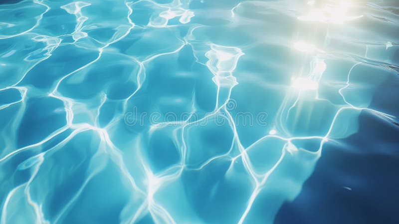 Aqua Reflections Sunlight Shimmers on Water Surface Stock Illustration ...