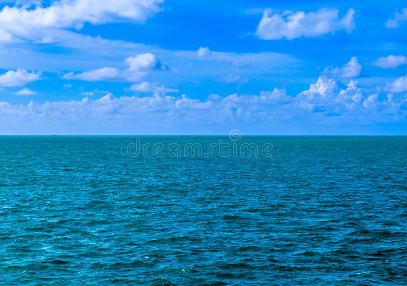 Empty Ocean stock image. Image of horizon, aqua, blue - 350970843