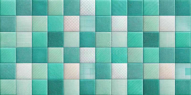 Aqua Textile Mosaic a Seamless Pattern of Varied Textures and Shades ...