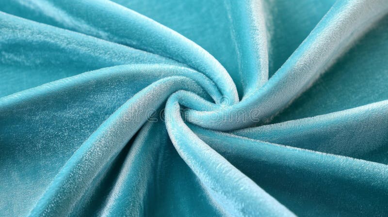 Aqua Velvet Fabric Swirled Soft Texture Stock Illustration ...