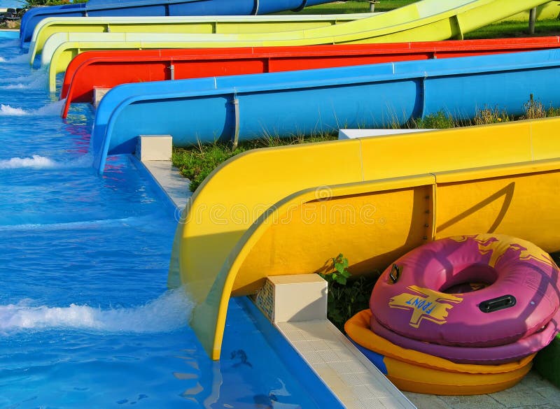 Aquapark slides stock photo. Image of holiday, attraction - 18913024