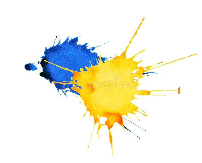 A Aquarela Abstrata, Tinta Espirra Ilustração Stock - Ilustração de ...