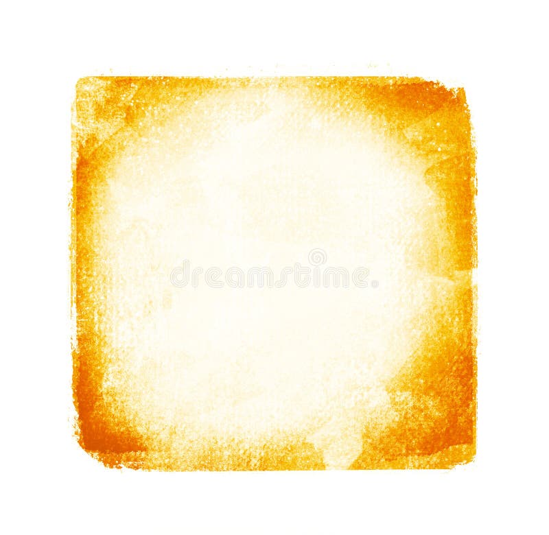 Aquarell Quadrat auf weiß stock abbildung. Illustration von dekorativ ...